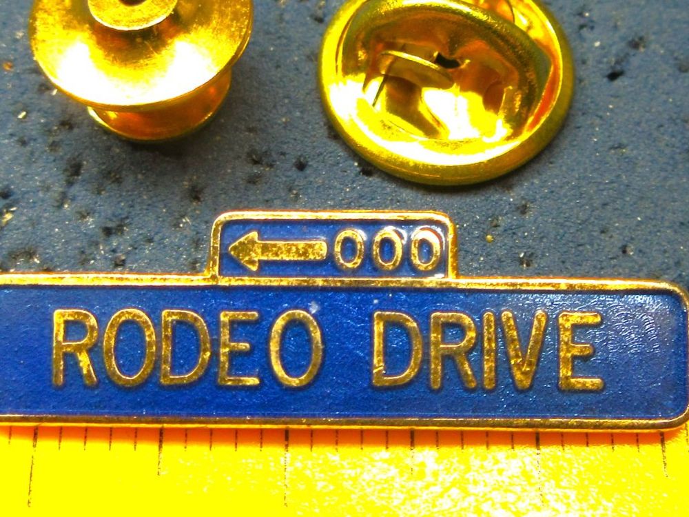 RODEO DRIVE USA CAL. LA SCHMUCK-PIN MIT SECURITY-CLIP ENAMEL (Gebraucht ...