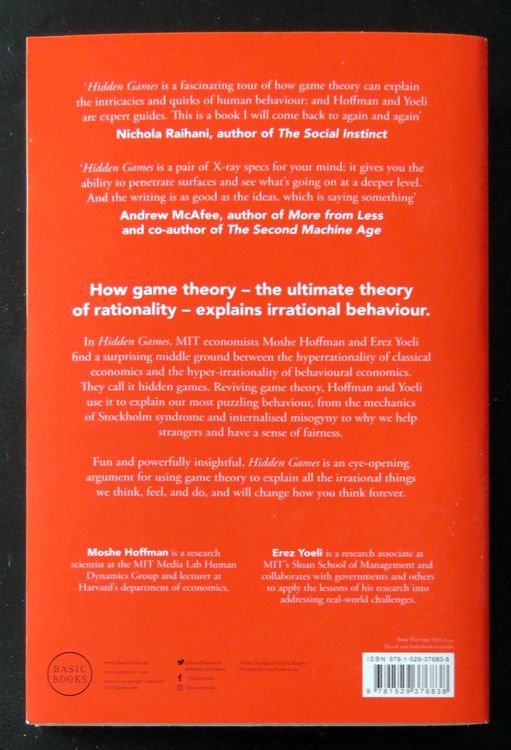 Moshe Hoffman & Erez Yoeli: Hidden Games (Neu (gemäss Beschreibung)) in ...
