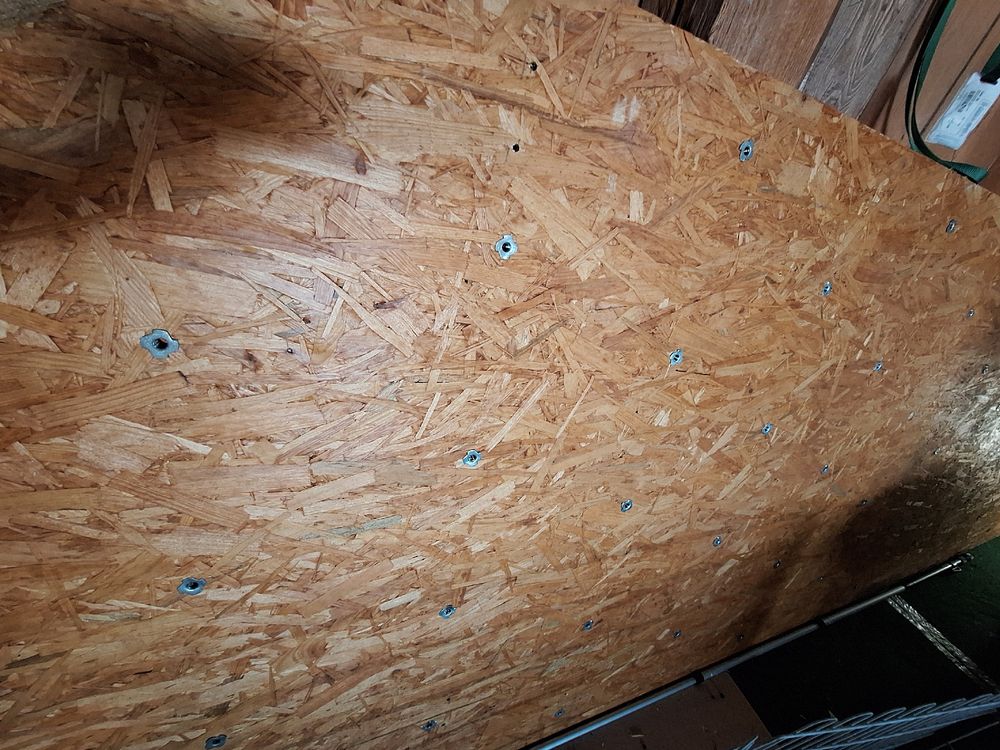 Grosse OSB Platten mit Einschlagmuttern für Kletterwand (Gebraucht) in ...