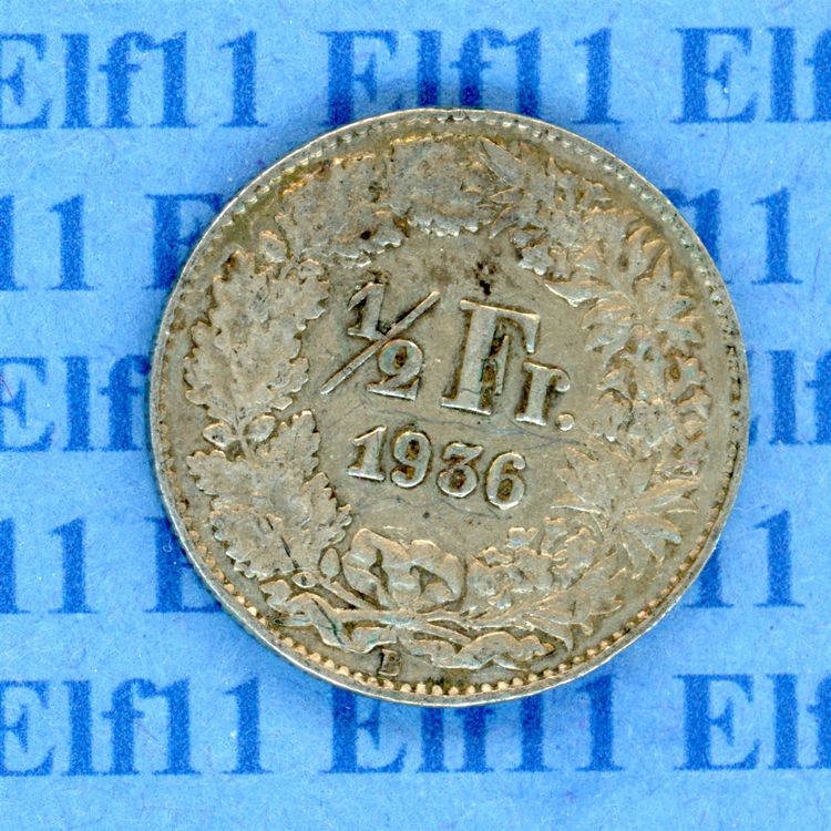 CHF___0.50 1936 ss-vz 50 Rappen | Kaufen auf Ricardo