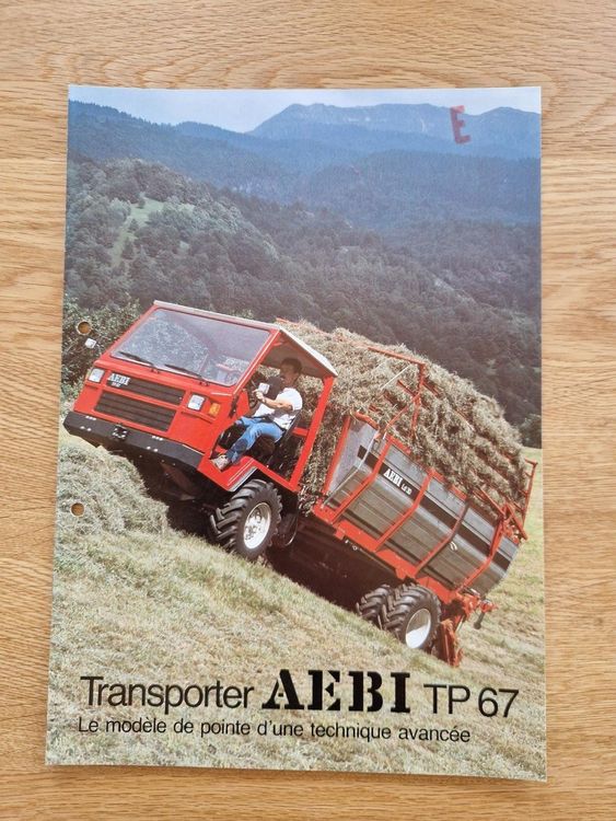 Original Prospekt Aebi TP67 Transporter | Kaufen auf Ricardo