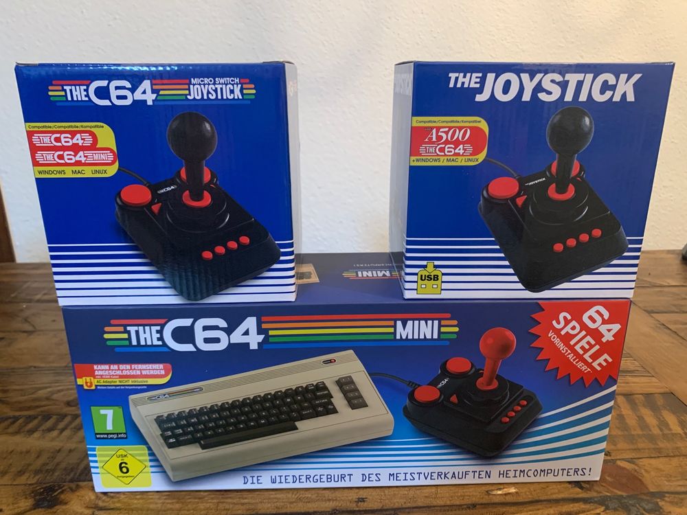 The C64 Mini + Joysticks 2 Stück (Neu und originalverpackt) in ...