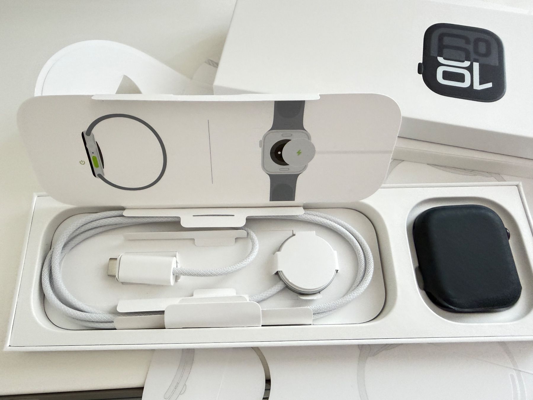 TOP: Apple Watch Series 10 46mm Jet Black mit neuem Band (Gebraucht) in ...