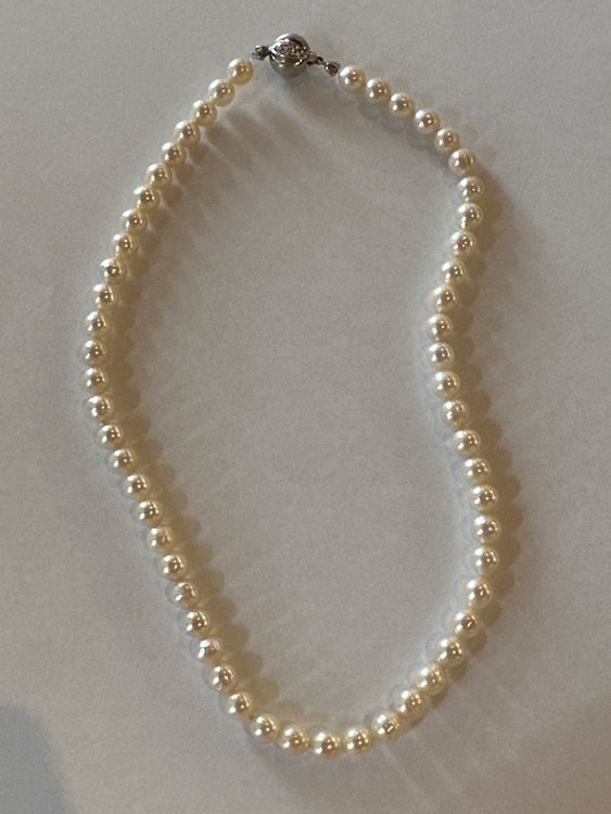 Perlenkette mit 585/14ct. Verschluss (10) (Gebraucht) in Baar für CHF ...