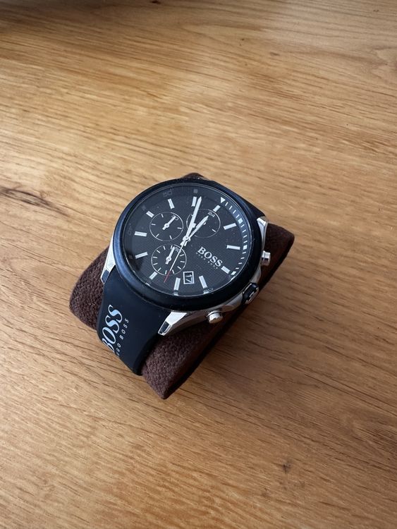Hugo Boss Herren Chronograph Uhr – Schwarz – Datum – Silikon (Gebraucht ...