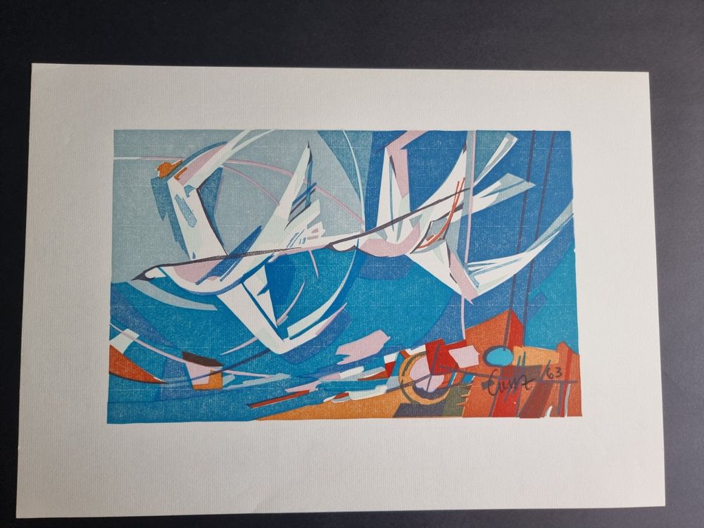 KÜNSTLER ? UNLESERLICH SIGNIERT HOLZSCHNITT (Gebraucht) in Gersau für CHF 18 – mit Lieferung auf ...