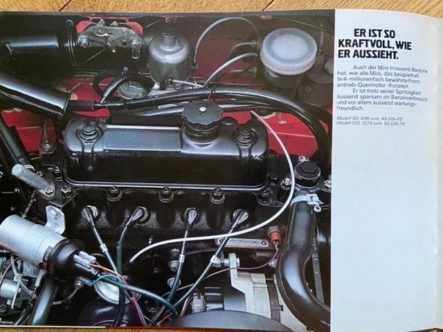 MINI INNOCENTI BERTONE 90 - 120 Prospekt 1977 brochure CH-dt | Kaufen ...