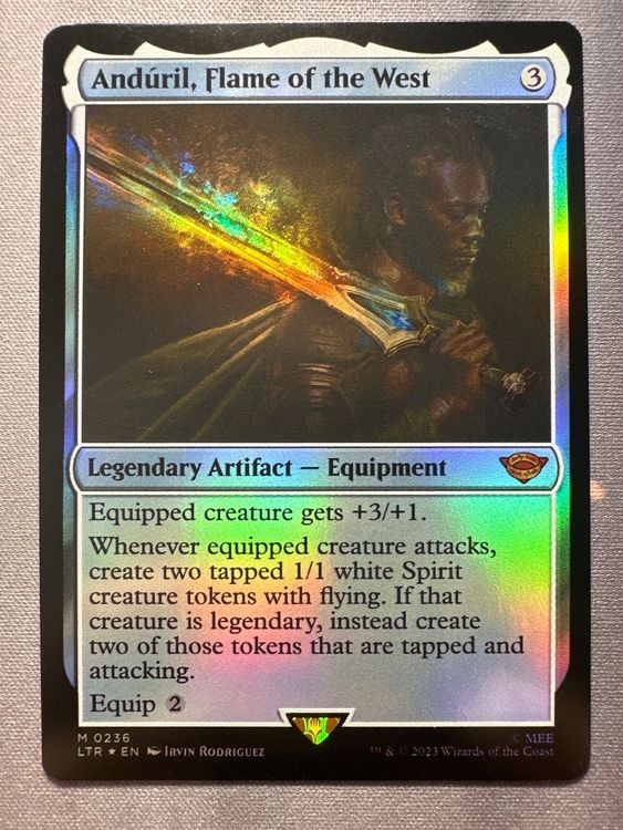 Andúril, Flame of the West FOIL 0236 Lord of the Rings (Neu (gemäss ...