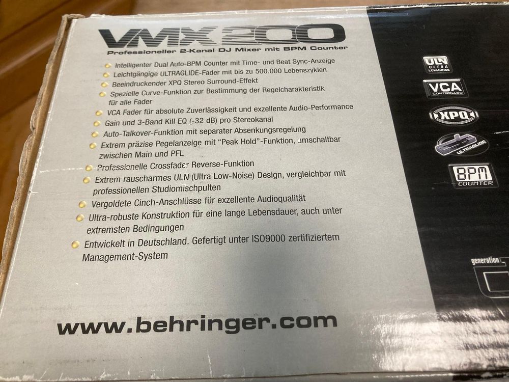 Behringer VMX-200 Mischpult 2 Kanal (Gebraucht) in Kirchberg SG für CHF ...