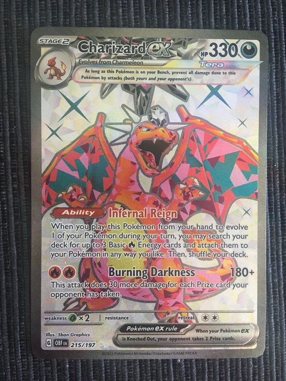 Pokemon Obsidian Flames Charizard Ex Tera Englisch | Kaufen auf Ricardo