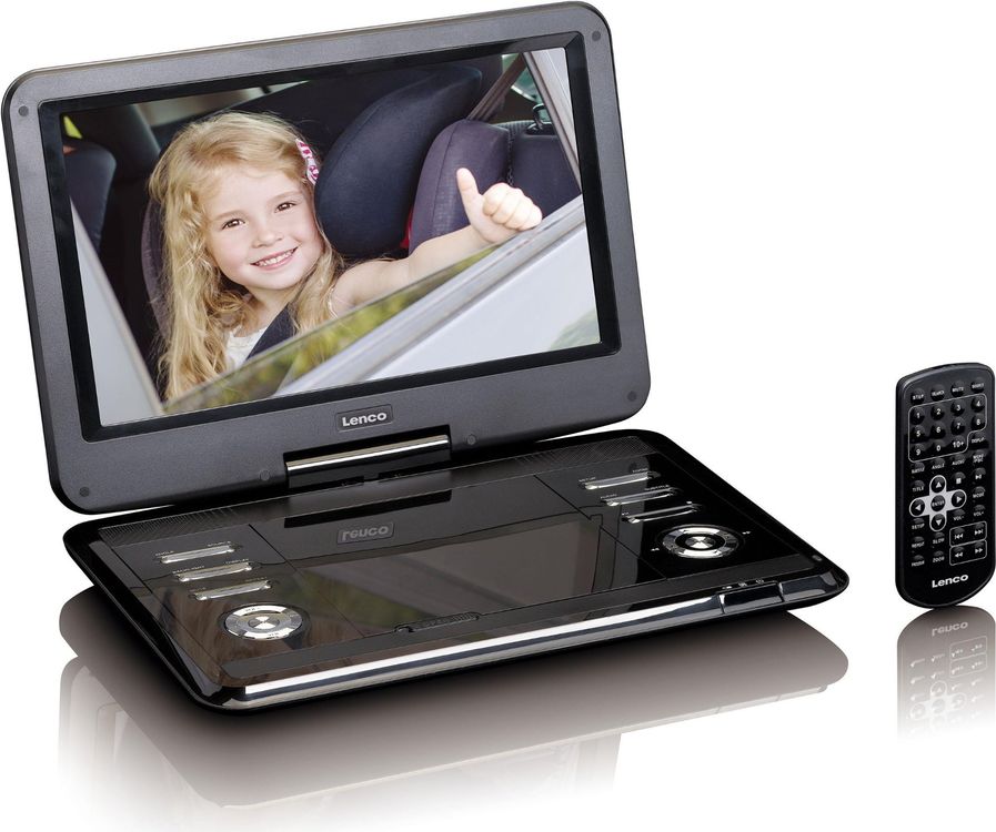 LENCO DVP-1210 tragbarer DVD-Player mit Autoladekabel (Gebraucht) in ...