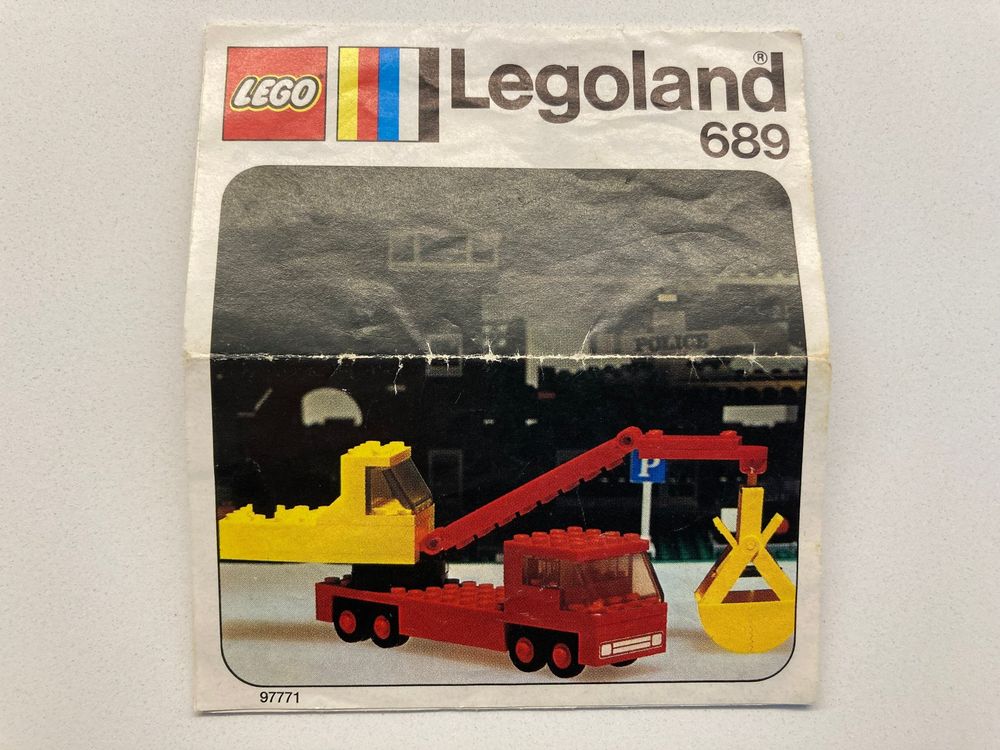 Lego Legoland Vintage 689 Truck & Shovel Anleitung (1974) | Kaufen auf ...