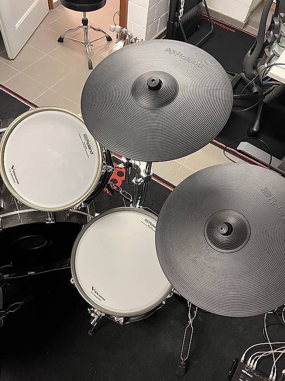 Schlagzeug (E-Drum) Roland VAD706 GE gloss ebony (Neu (gemäss ...