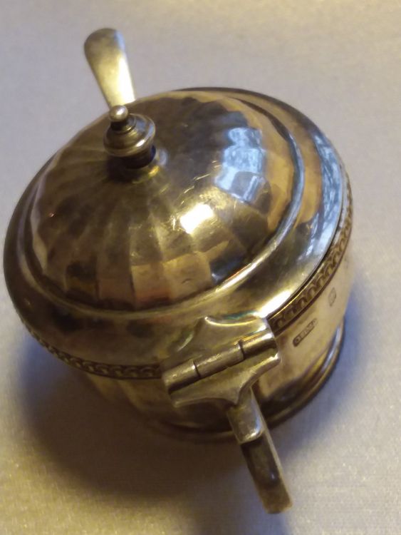 1914 Mustard Pot Birmingham Sterling mit Löffel (Gebraucht) in für CHF ...