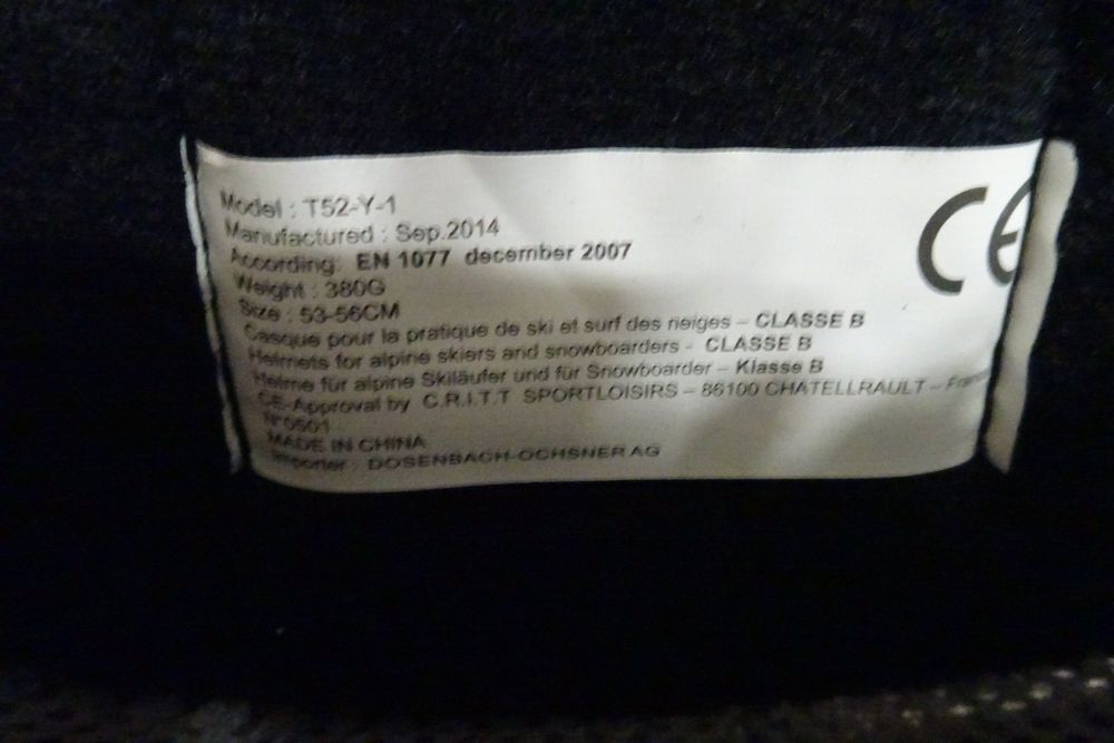 Kinder Skihelm 46N, hinten verstellbar 53 - 56 cm KU (Gebraucht) in ...