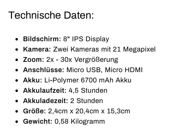 HUMANWARE EXPLORE 8 DUAL 21 MP (Gebraucht) in Hochdorf für CHF 150 ...