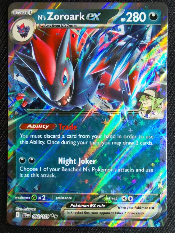 Pokemon N's Zoroark ex 098/159 Journey Together EN (Neuf (Voir description)) à Cousset pour CHF ...