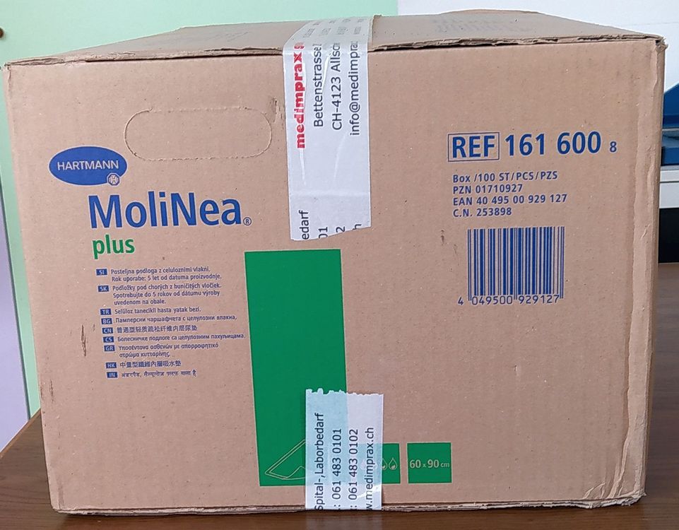 Krankenunterlagen Moltex Bettschutz MoliNea 60 x 90 cm | Kaufen auf Ricardo