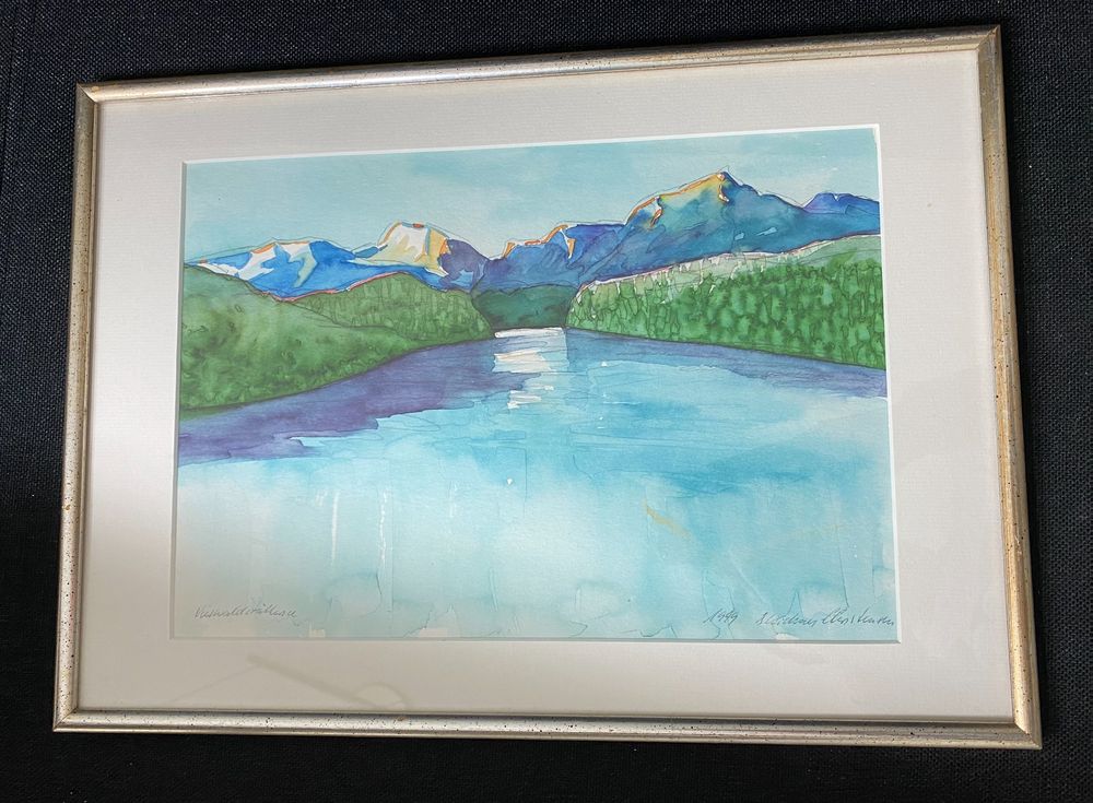 Aquarell Gemälde mit schönem Rahmen.! 🌸 (Gebraucht) in Opfikon für CHF 10 – mit Lieferung auf ...