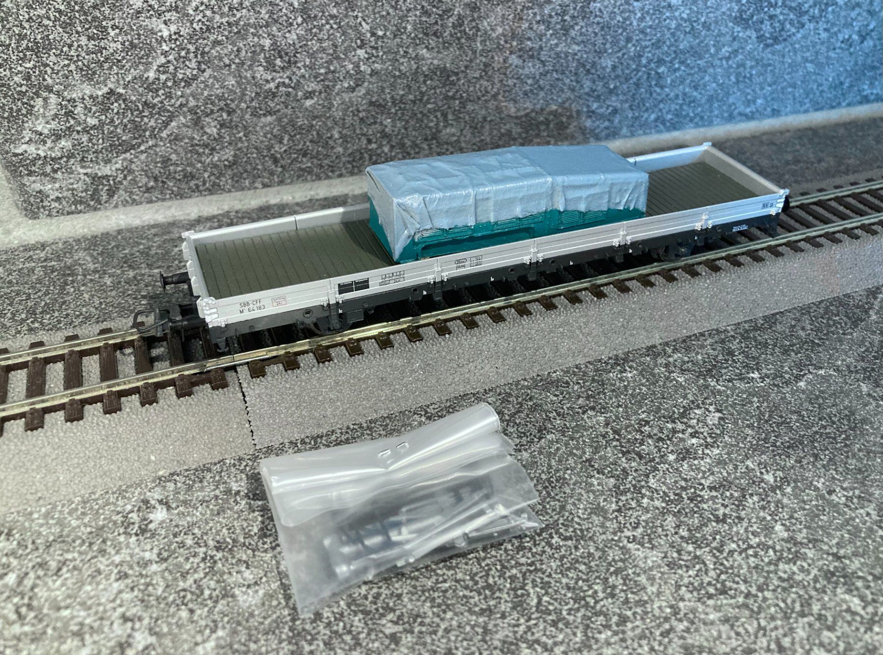 Roco 47791 offener Niederbord-Güterwagen, DC, SBB, Epoche IV (Neu ...
