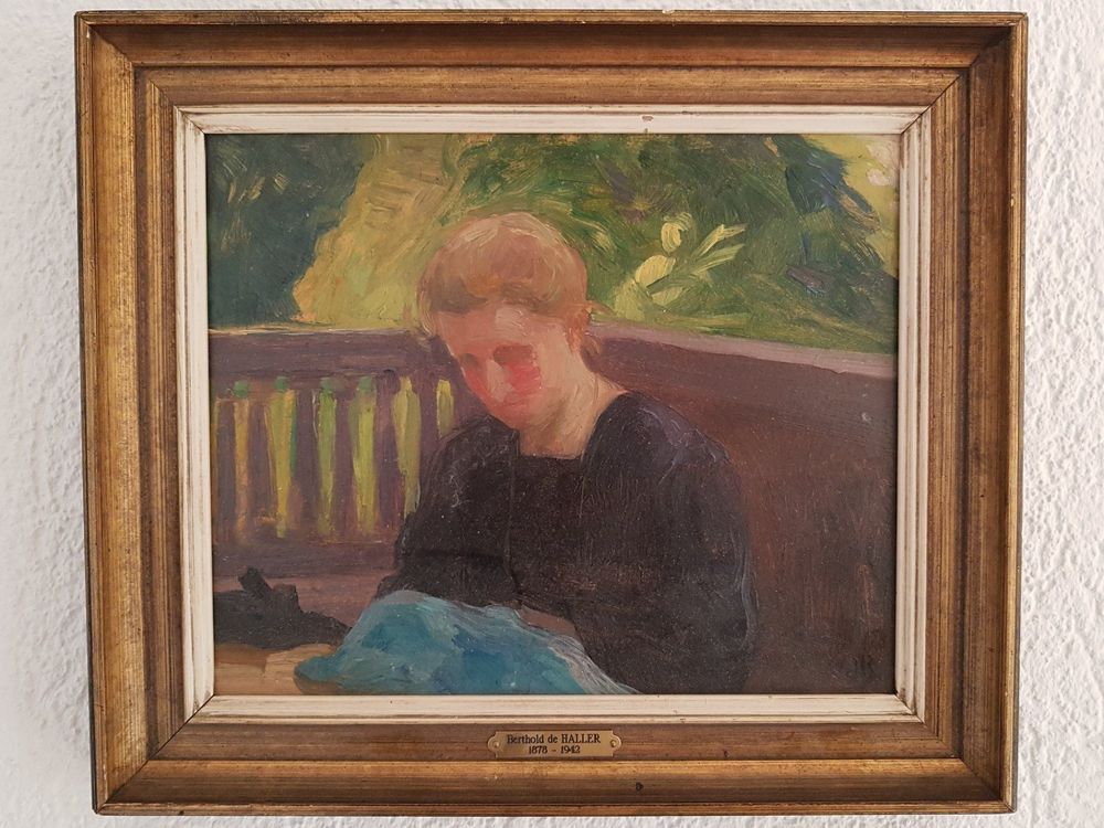 Peinture / Ölgemälde B. de HALLER (Gebraucht) in Cortaillod für CHF 100 ...