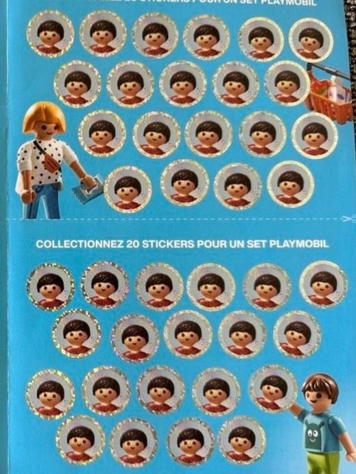 Migros Mania Playmobil - 2 volle Karten, 40 Stickers | Kaufen auf Ricardo