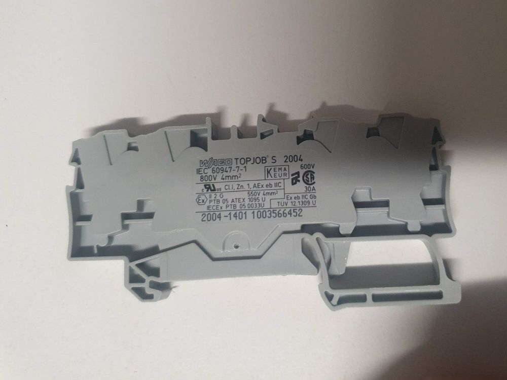 WAGO 4P Durchgangsklemme Tragschiene TOPJOB 2004-1401 (Neu (gemäss Beschreibung)) in Zürich für ...