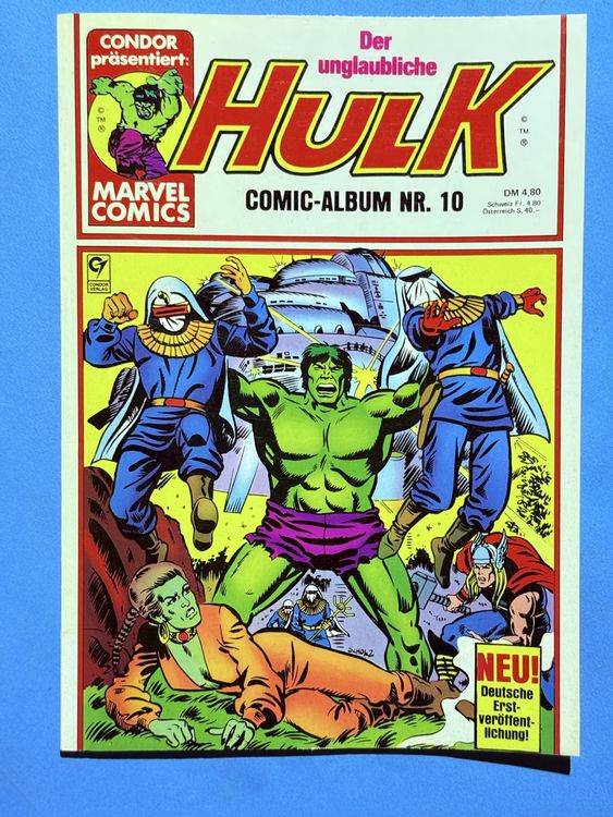 Hulk Comic-Album Nr. 10 - Selten! Top Zustand! (Gebraucht) in Zuerich ...