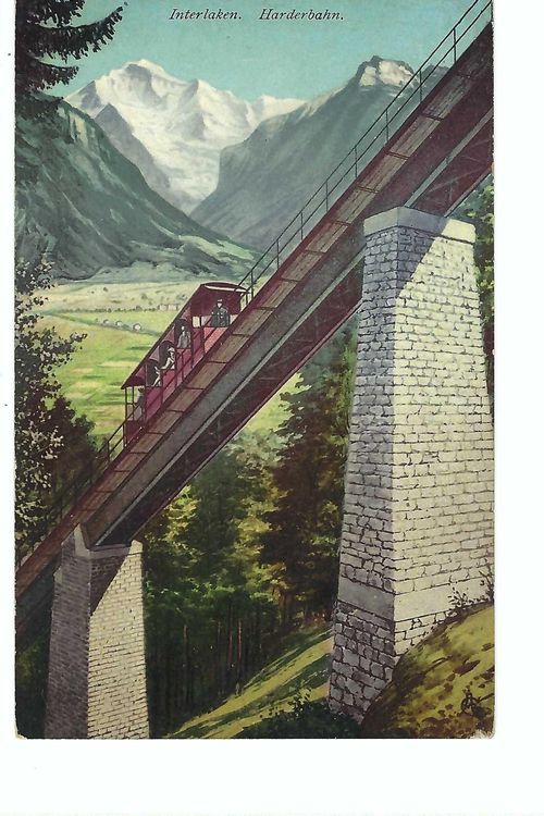 HARDERBAHN Standseilbahn in Interlaken; Ed. R. Gabler (Gebraucht) in ...