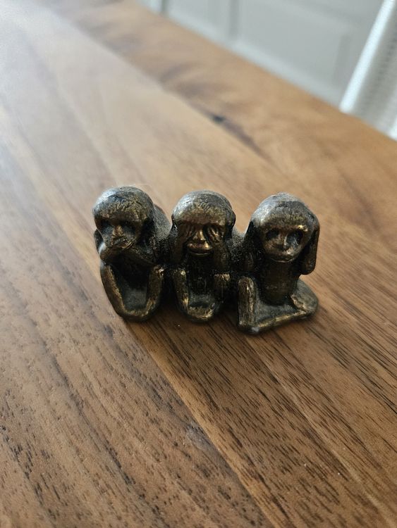 Dekorative Messing Figur mit 3 Affen (Gebraucht) in Bern für CHF 10 – mit Lieferung auf Ricardo ...