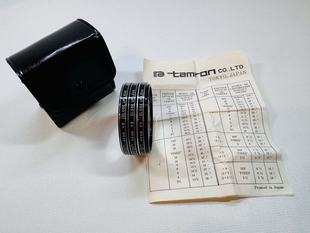 Tamron Close-Up Linsen Set +1 +2 +3 (49mm) – Vintage OVP (Gebraucht) in ...