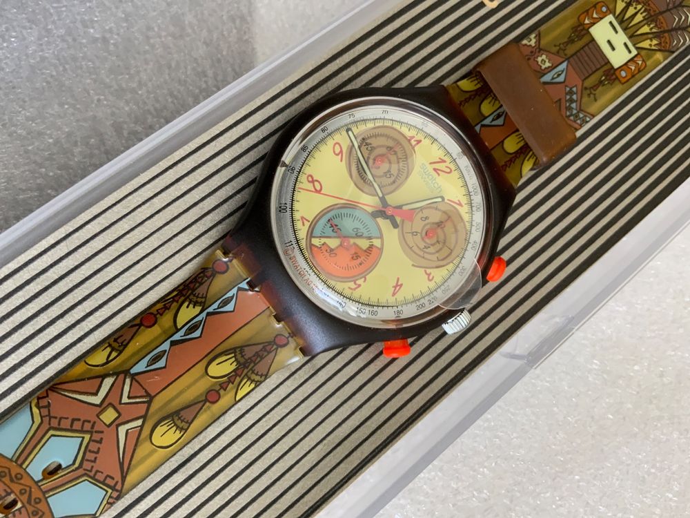 DANCING FEATHERS Swatch CHRONO ★ ungetragen - VINTAGE (Neu und originalverpackt) in Wettswil für ...