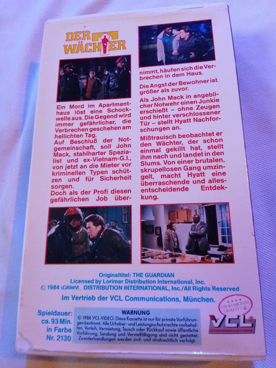 Der Wächter (USA 1984) VCL VHS 2130 (Gebraucht) in Remetschwil für CHF ...