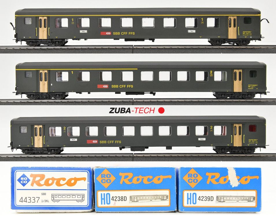 Roco 3x Personenwagen EW II der SBB, H0 GS mit OVP (Gebraucht) in St. Gallen für CHF 91 – mit ...