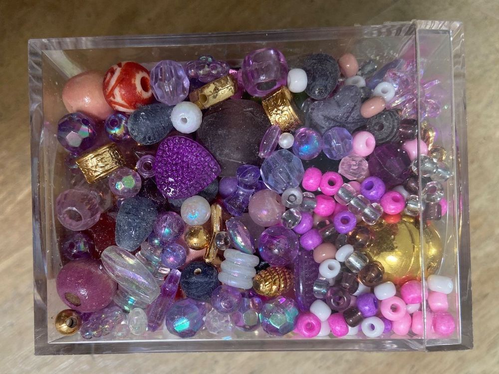 Perlen - Mix Violett - Rosa Box Paris neu La Planete Perles | Kaufen ...