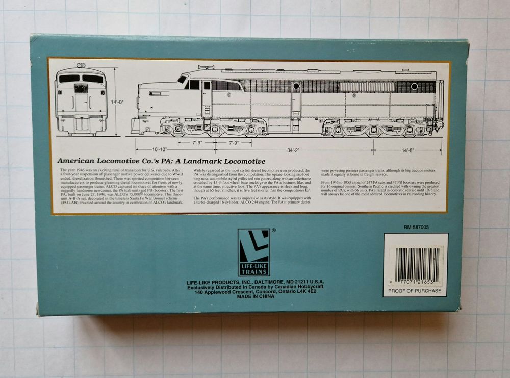 Brawa Life-Like PA Locomotive Proto 200 Series HO neu (Neu und ...