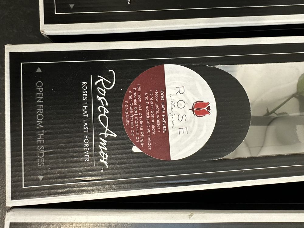 Rose Amor - Echte Rose, die ewig hält! Geschenkidee 🌹 (Neu (gemäss ...