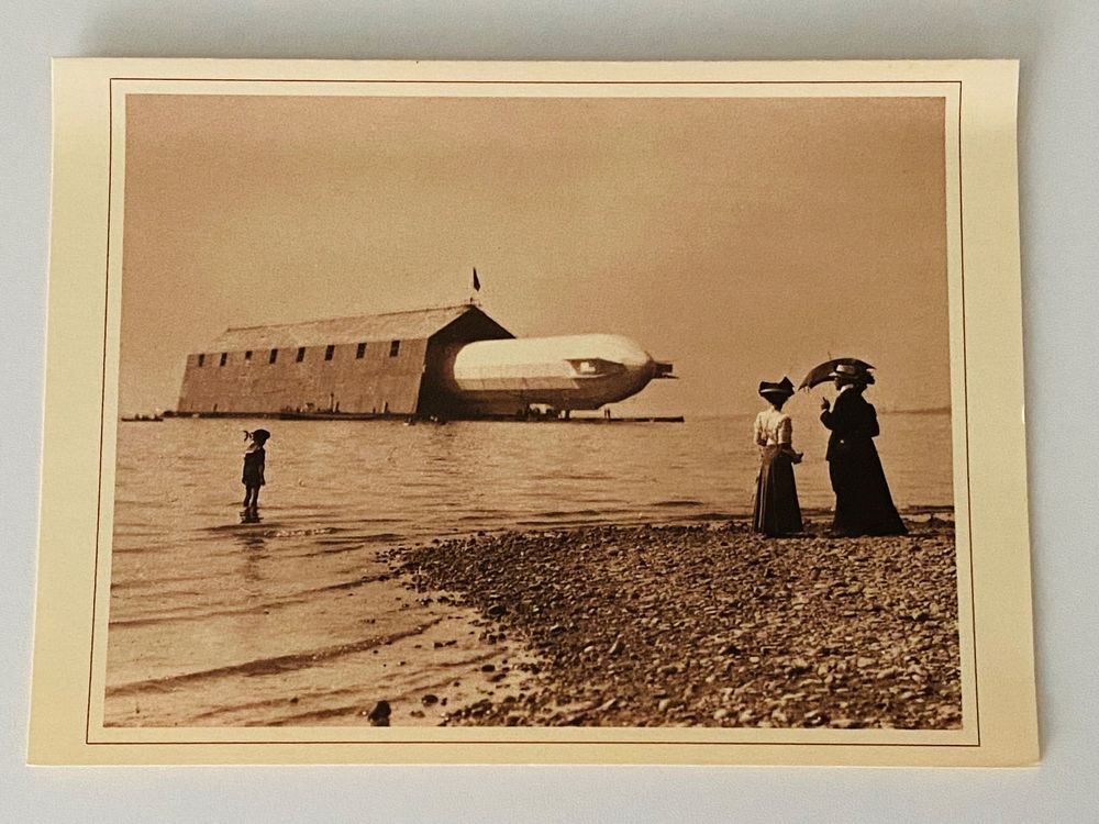 Ausfahrt des Luftschiffes LZ 3 Bodensee 24. September 1907 | Kaufen auf ...