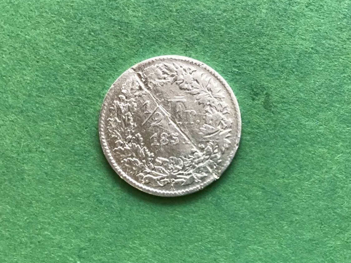 1/2 Fr. Suisse 1851 Helvetia assise (D'occasion) à St. Niklaus VS pour ...