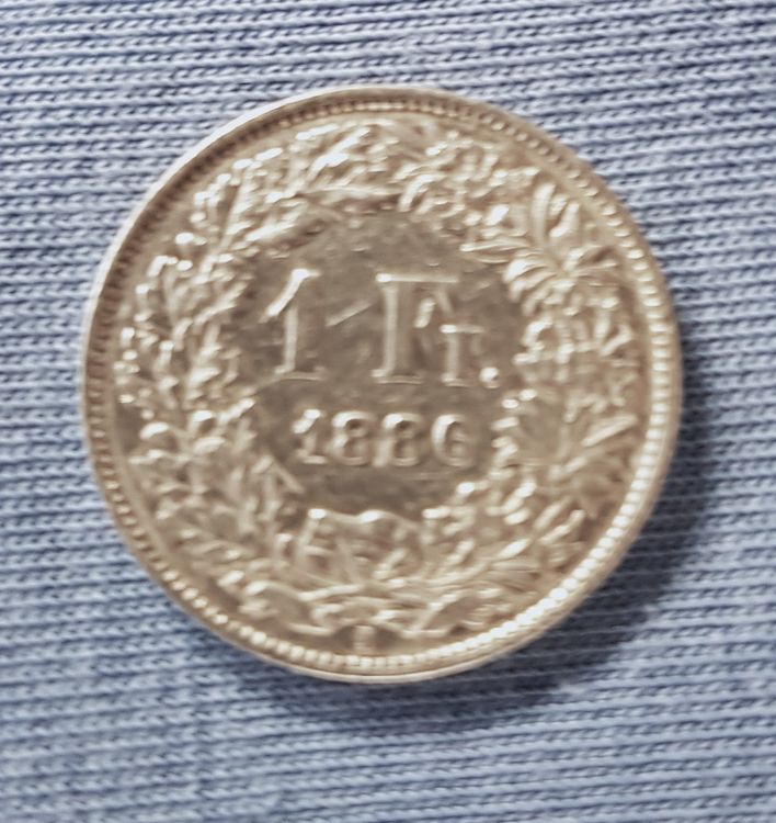 1 Franken 1886 uralte und seltene Silbermünze ab nur 1 Fr !! | Kaufen auf Ricardo