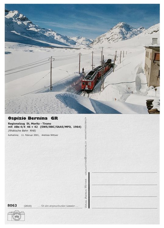 Bernina Ospizio Pontresina Poschiavo Graubünden Bahn RhB ABe | Kaufen auf Ricardo