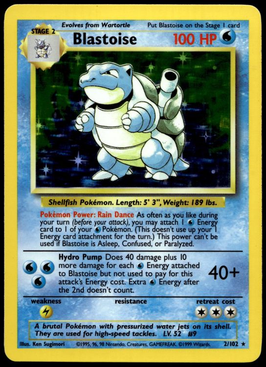 Blastoise 2/102 Holo Pokémon Base Set ab 1.- (Neu (gemäss Beschreibung ...