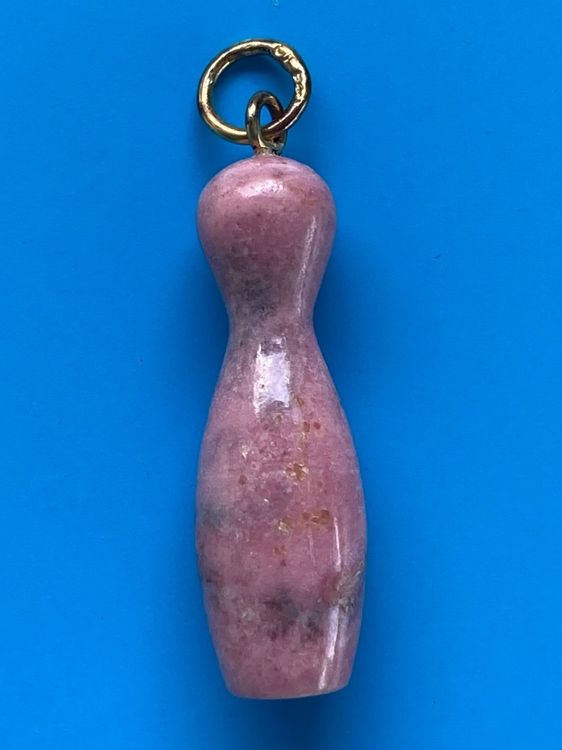 Schmuckanhänger Rhodonit Kegel echter Stein Bead (Neu und ...