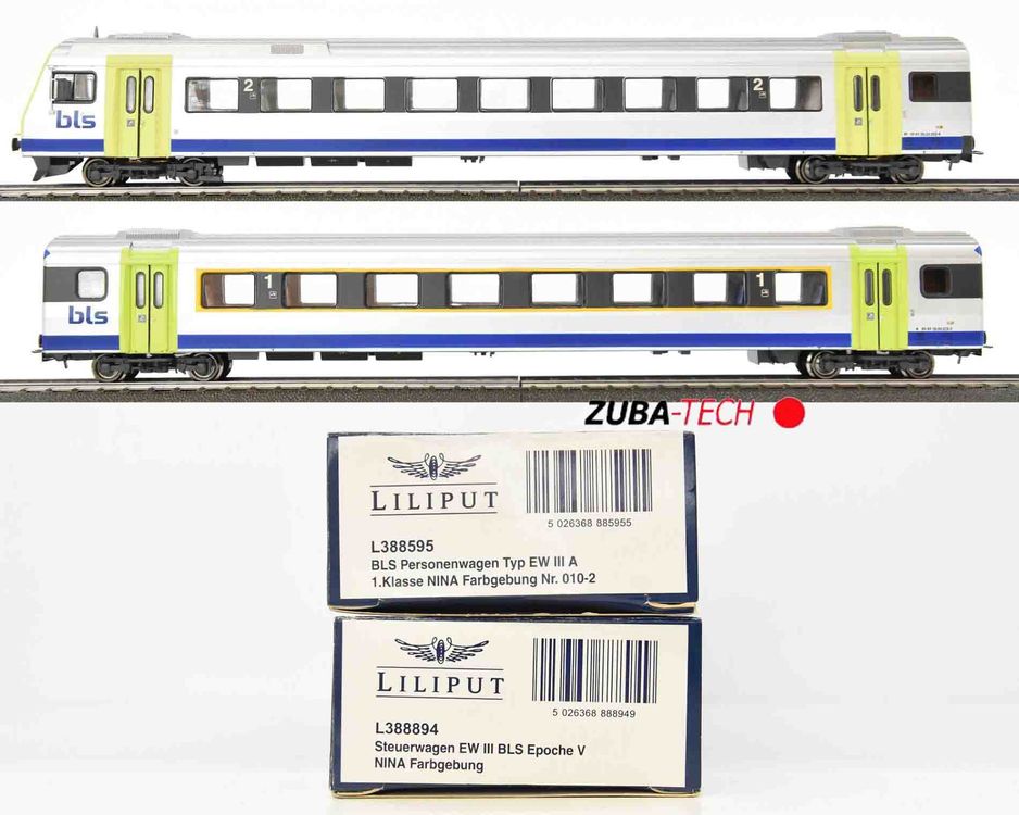 2x Liliput Personenwagen EW III NINA B H0 GS mit OVP | Kaufen auf Ricardo