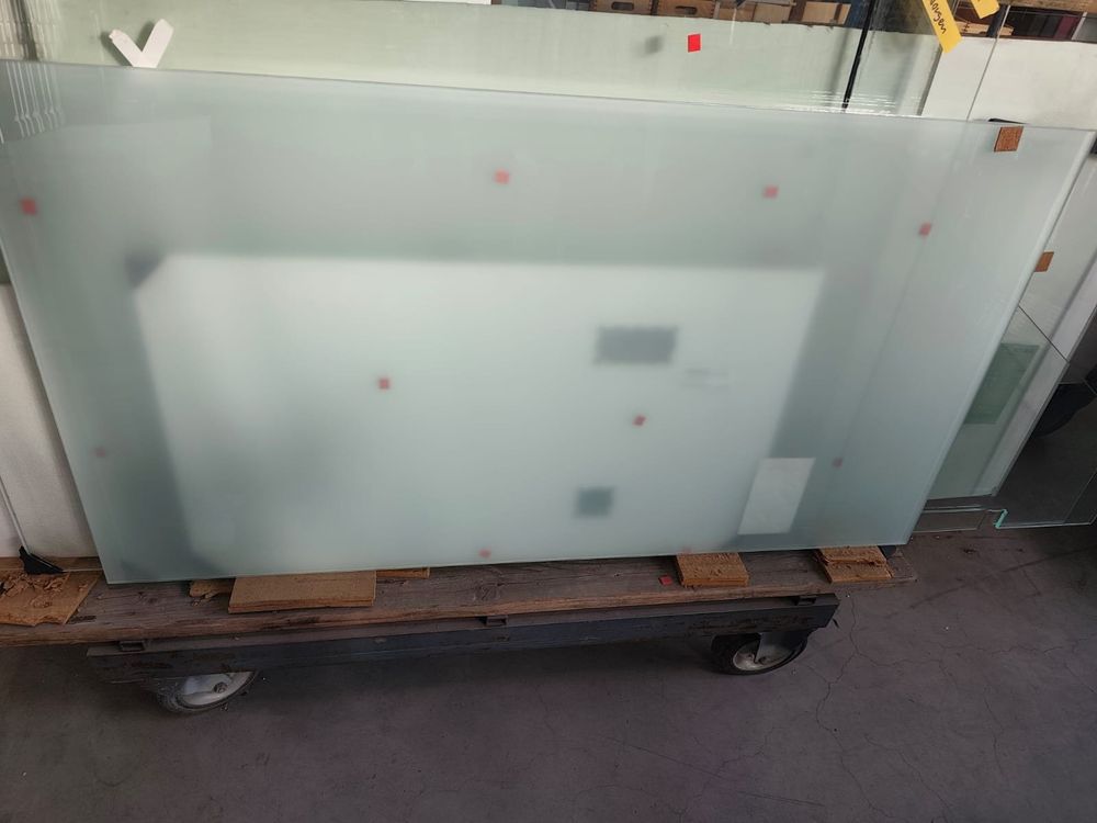 Doppelglas 5+5 mm TVG – Matt / Milchglas – 1430 × 780 mm (Gebraucht) in ...