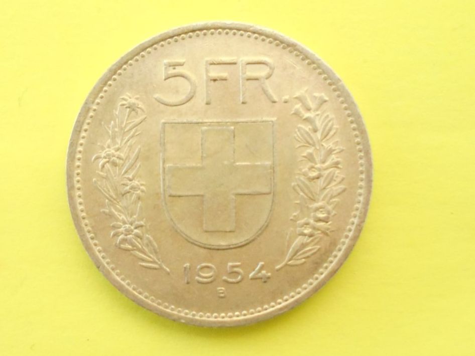 5 Franken Schweiz Silber 1954 | Kaufen auf Ricardo
