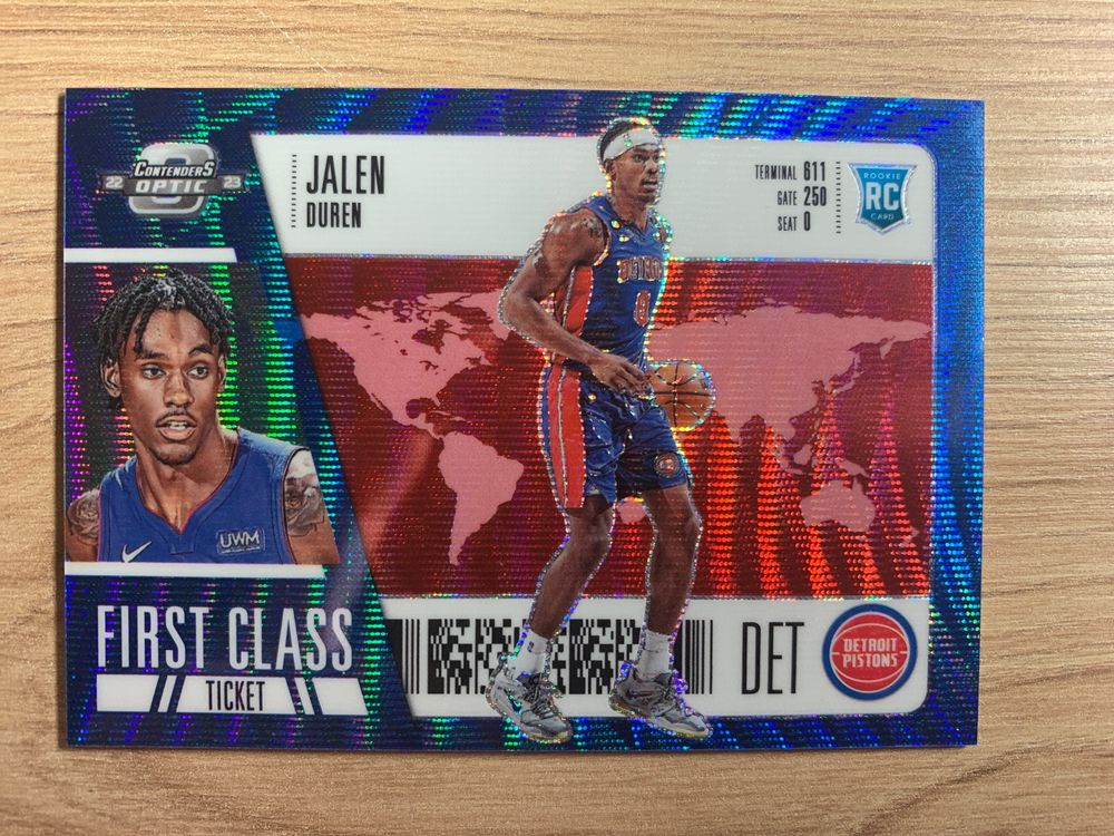 NBA Jalen Duren Rated RED WAVE First Class Optic 🔥 (Gebraucht) in ...