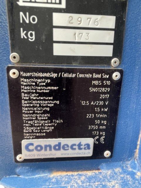 Condecta Bandsäge (Lot 46) Standort 8305 Dietlikon | Kaufen auf Ricardo