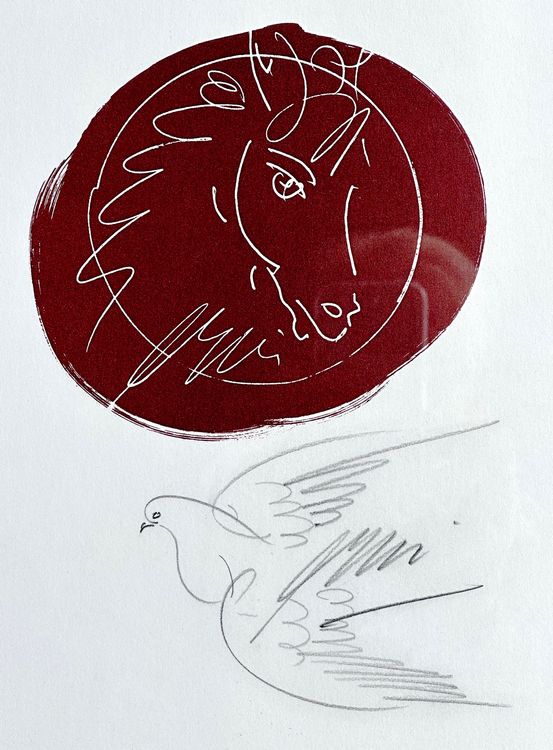 Hans Erni Zeichnung original gerahmt (Gebraucht) in Seltisberg für CHF 120 – nur Abholung auf ...