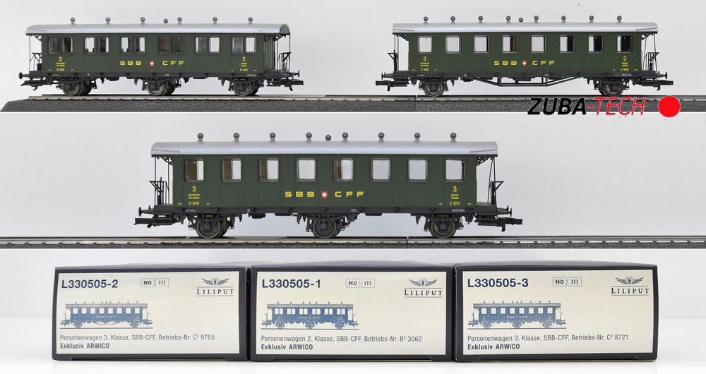 Liliput 3x Plattformwagen SBB H0 GS mit OVP | Kaufen auf Ricardo